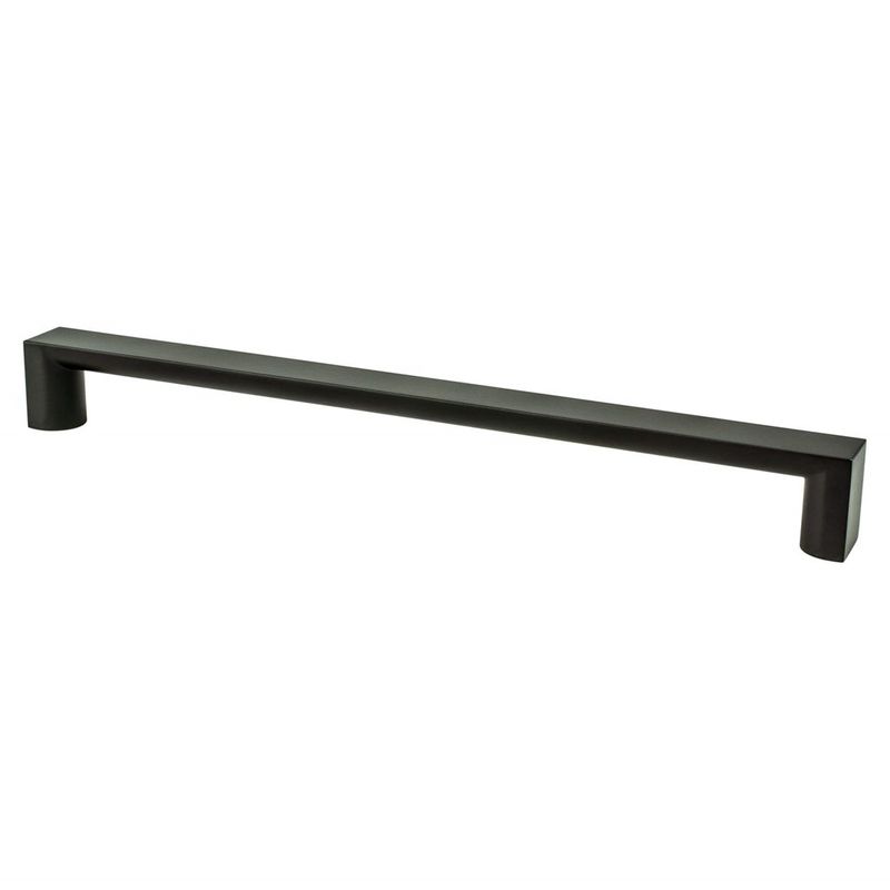 Berenson Contemporary Rectangular Rectangular Pull in Matte Black 0.75 ...