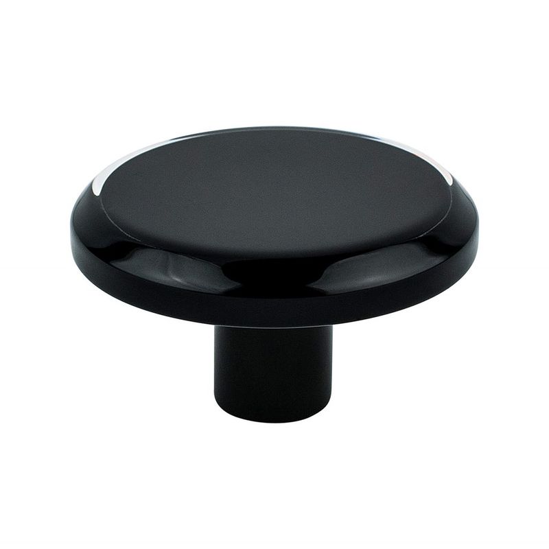 Berenson Contemporary Circular Circular Knob in Transparent Black 2 ...