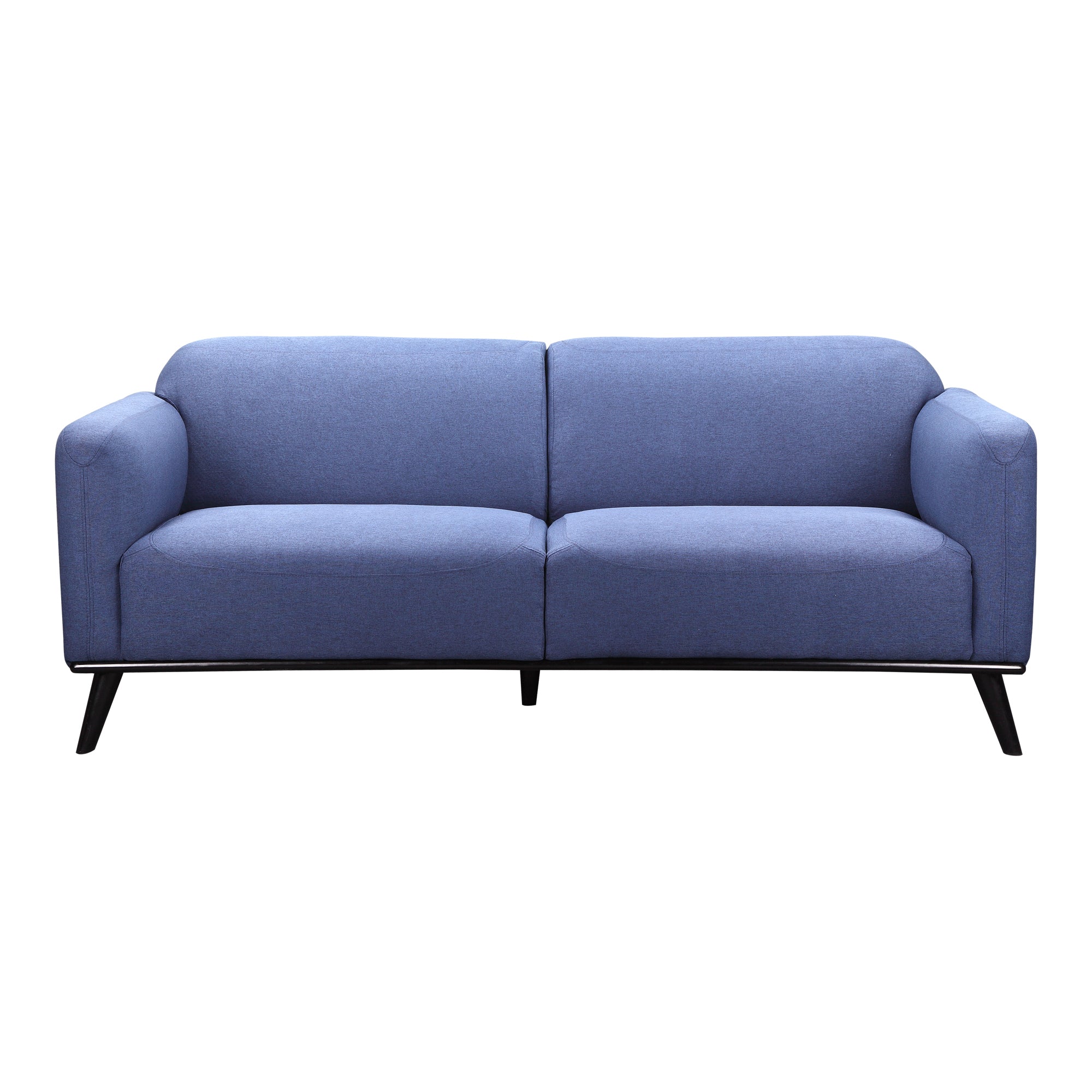 Moe's Home Peppy Sofa in Blue (30.5" x 76" x 34.5") - FW-1006-26 – Vevano
