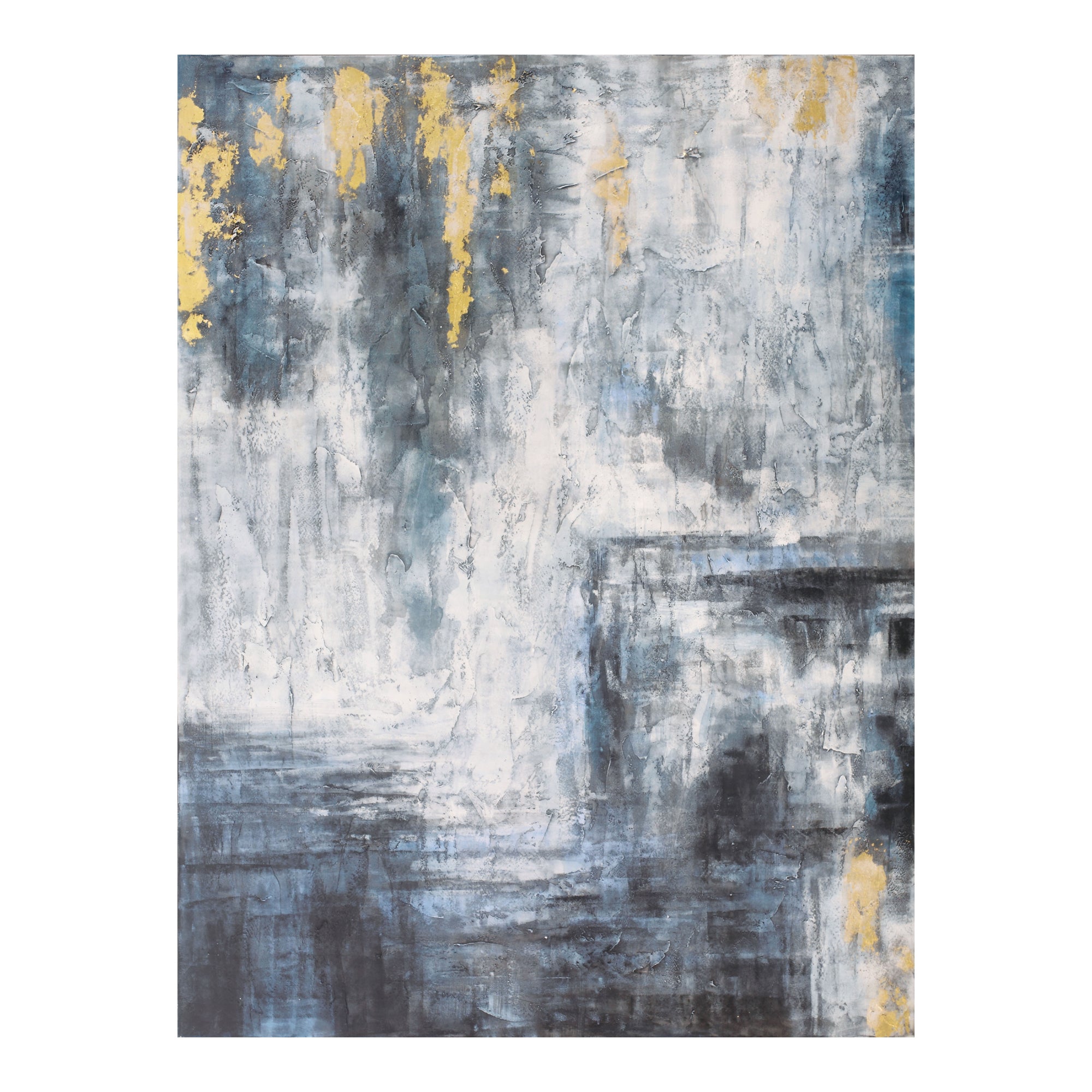 Moe's Home Gold Painting in Multicolor (80" x 60" x 2") - FX-1203-37 ...