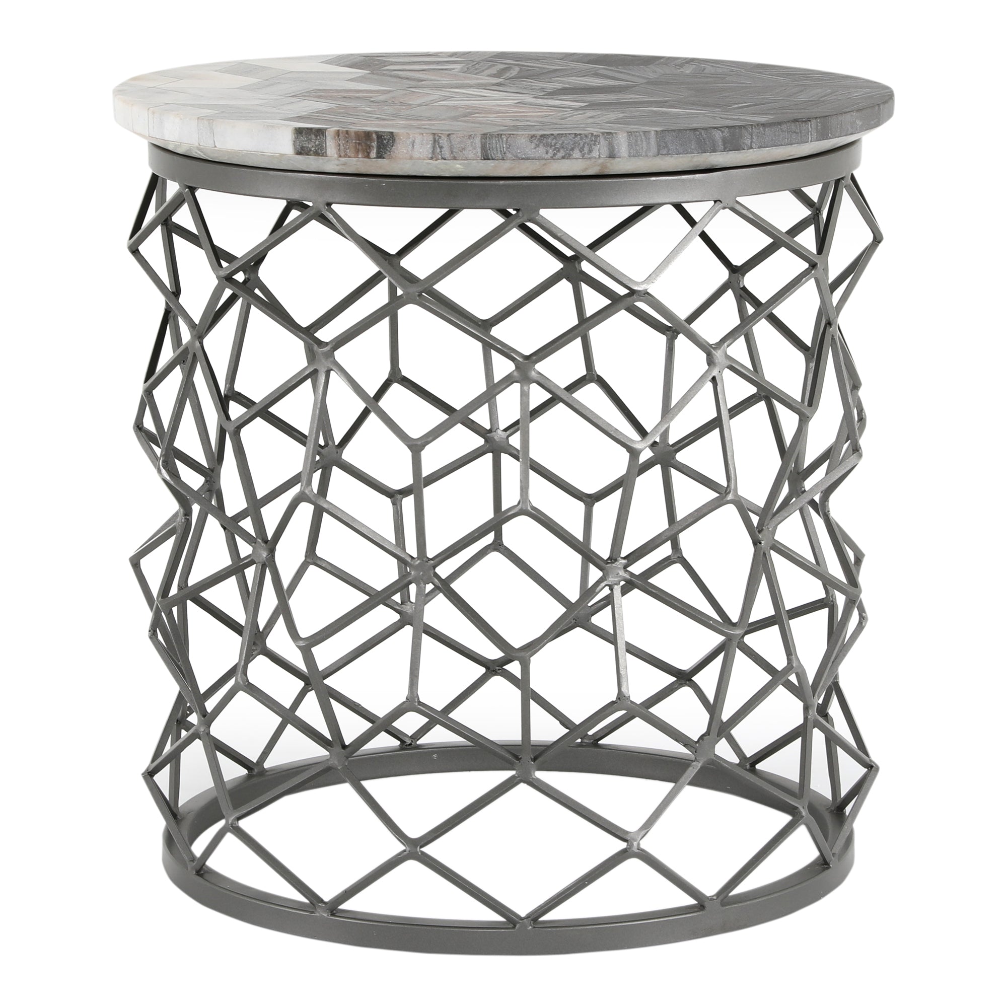 Moe's Home Mythos End Table in Grey (22" x 22" x 22") - GK-1010-15 – Vevano