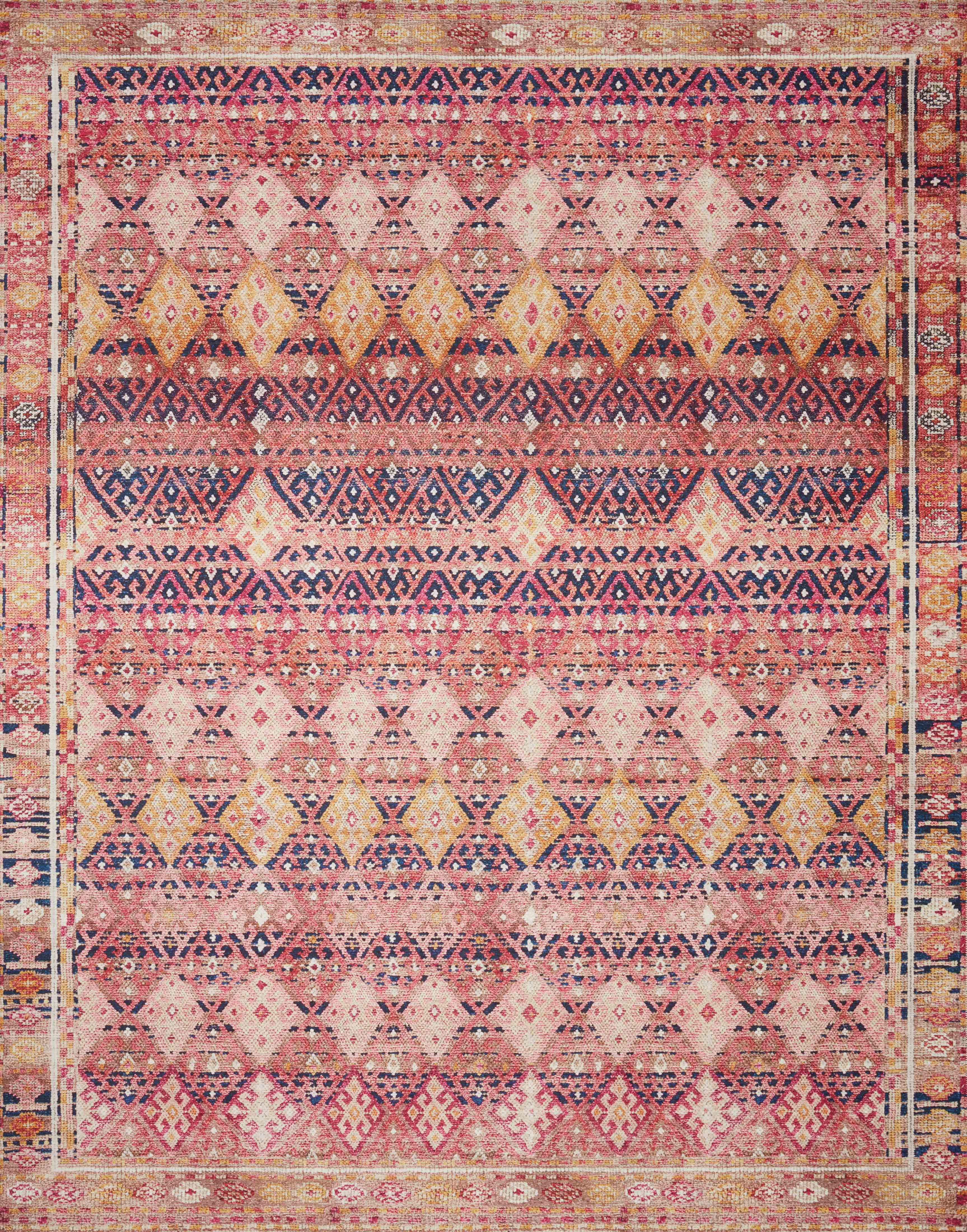 Layla Rug in Magenta & Multi – Vevano