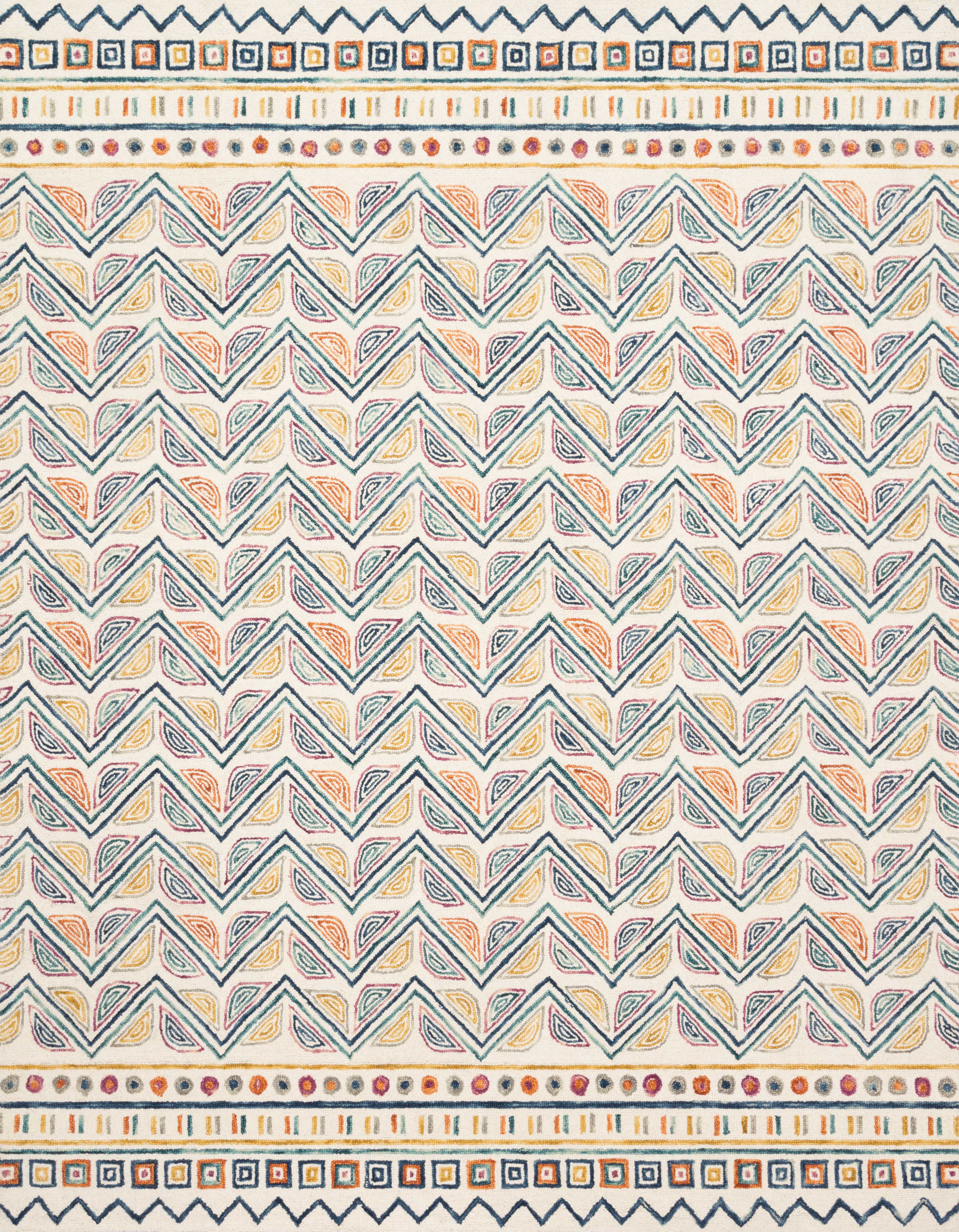 Priti Rug in Ivory & Multi – Vevano