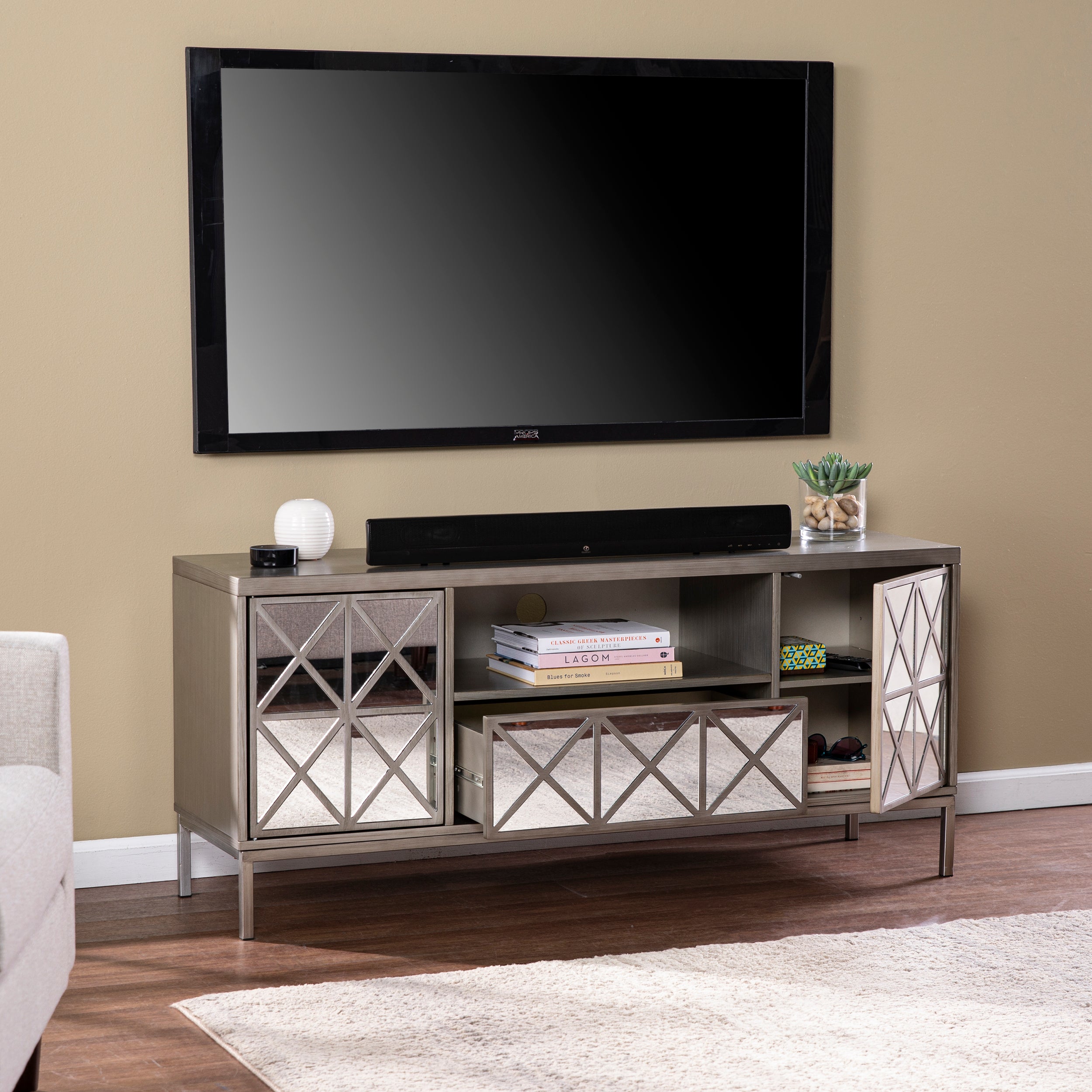 Downley Storage TV/Media Stand – Vevano