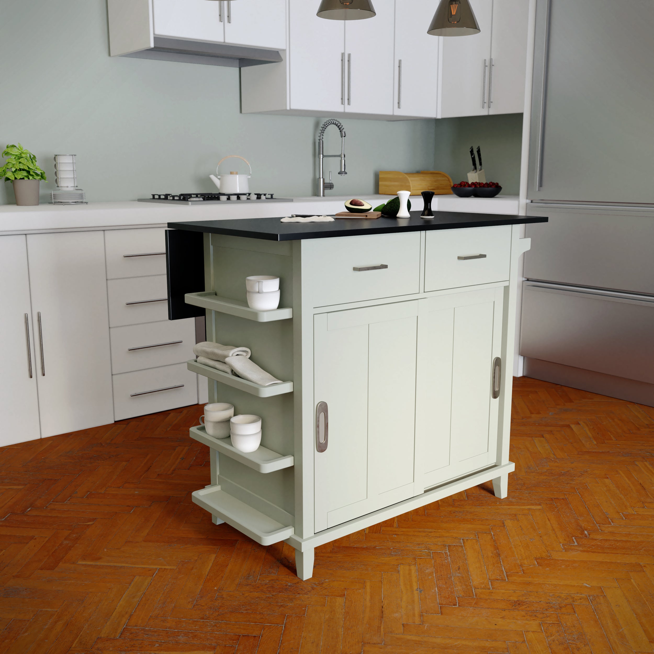 Ollerton Freestanding Kitchen Island – Vevano