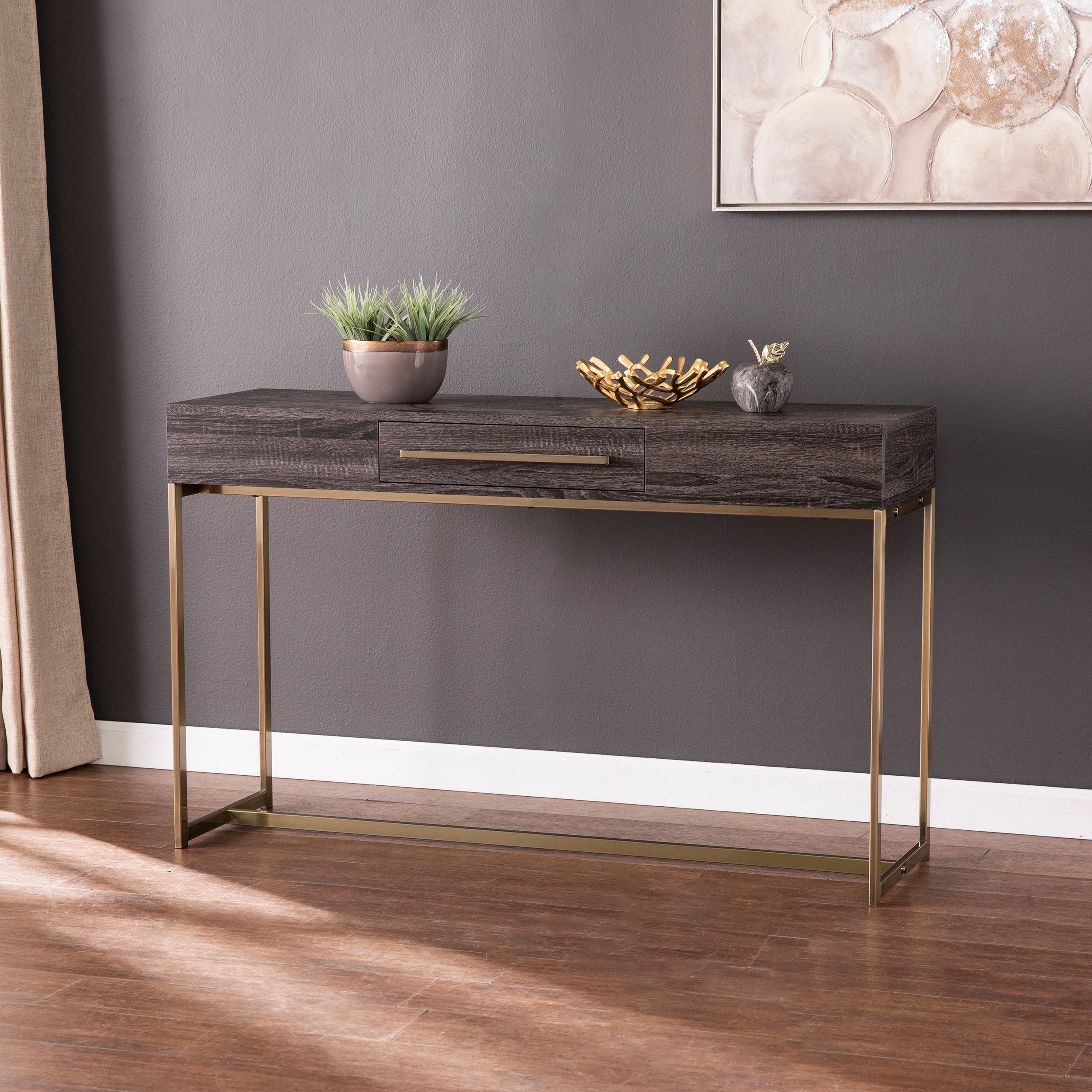 Akmonton Long Console Table w/ Storage – Vevano