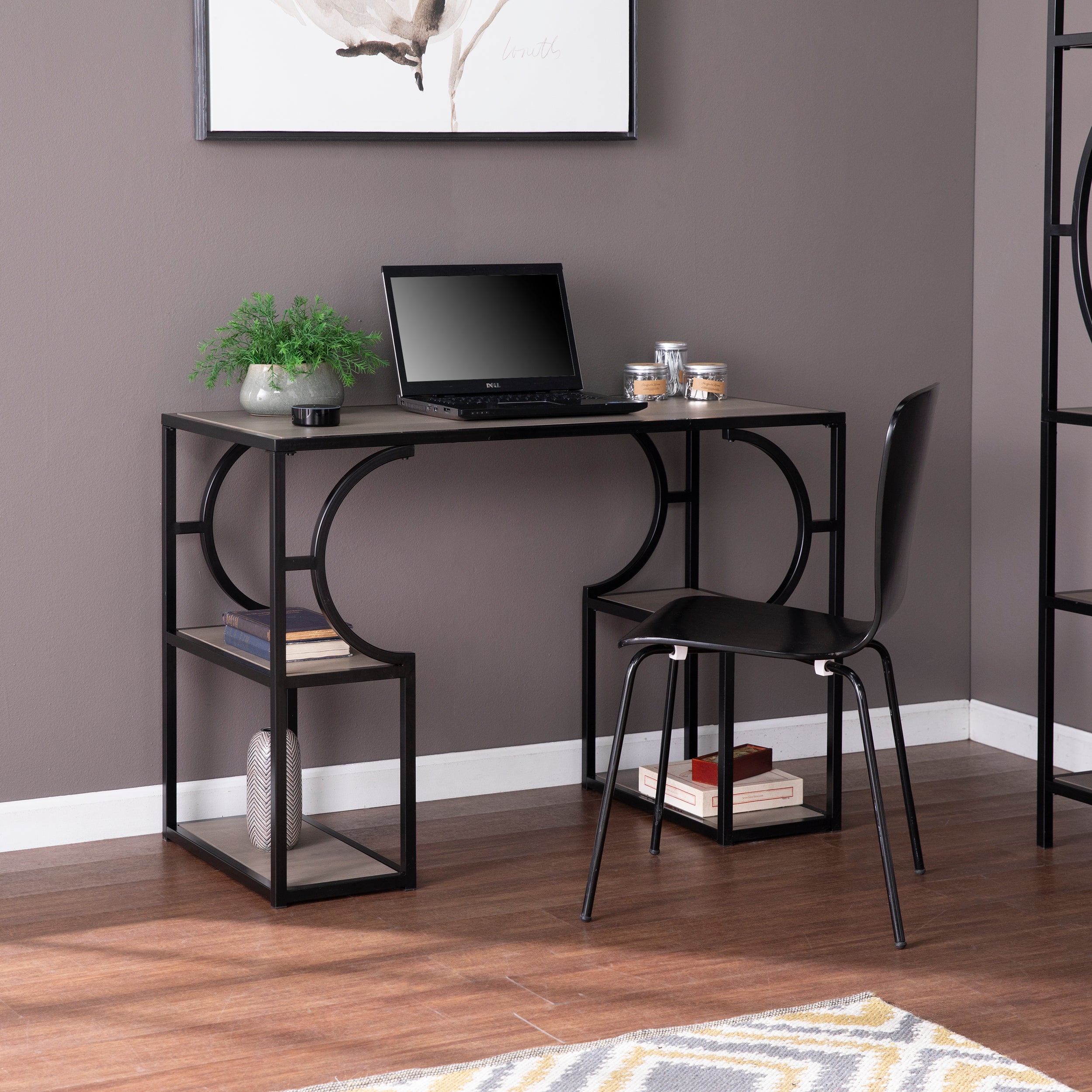 Tyberton Writing Desk w/ Storage – Vevano