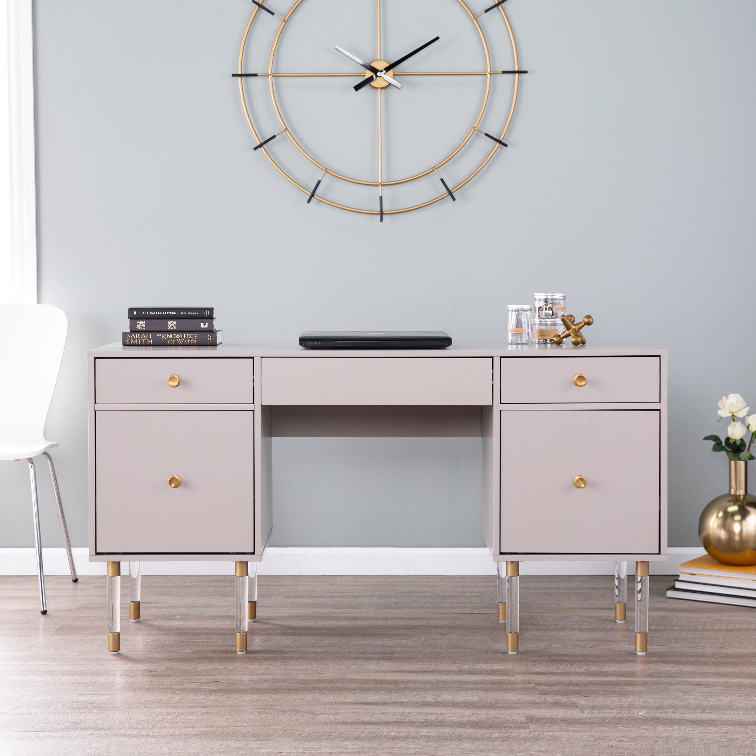 Helston Gray Writing Desk – Vevano